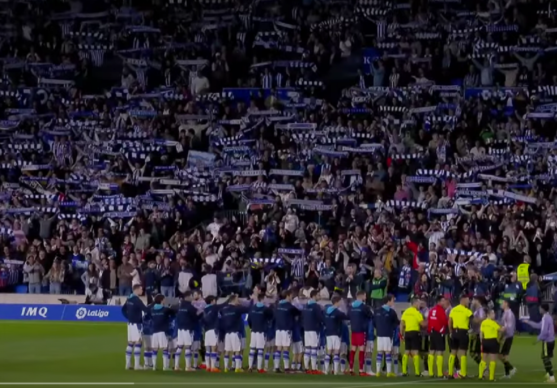 ¡Todo el estadio de Anoeta coreando a Osasuna!